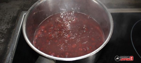 Recette anko, pâte de haricots rouges azuki sucrée • Cuisine Japon