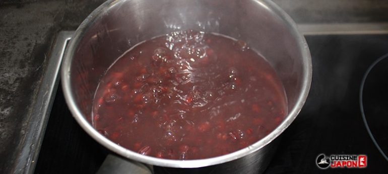 Recette anko, pâte de haricots rouges azuki sucrée • Cuisine Japon