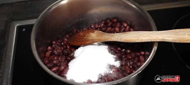 Recette anko, pâte de haricots rouges azuki sucrée • Cuisine Japon