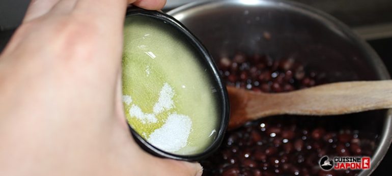 Recette anko, pâte de haricots rouges azuki sucrée • Cuisine Japon