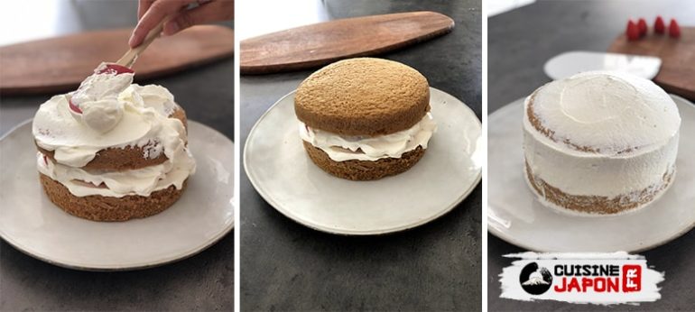 Recette fraisier japonais shortcake matcha • Cuisine Japon