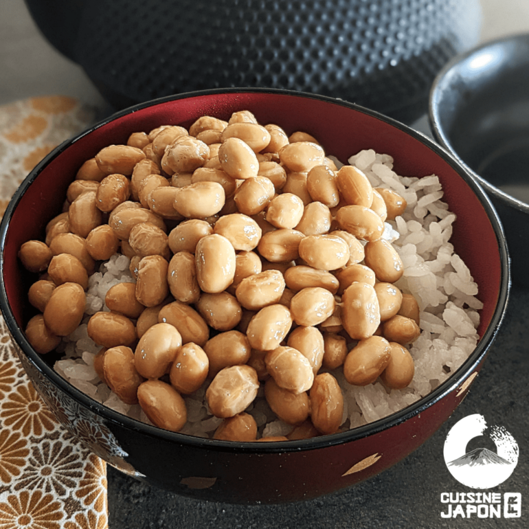 Recette japonaise maison de natto, soja fermenté • Cuisine Japon